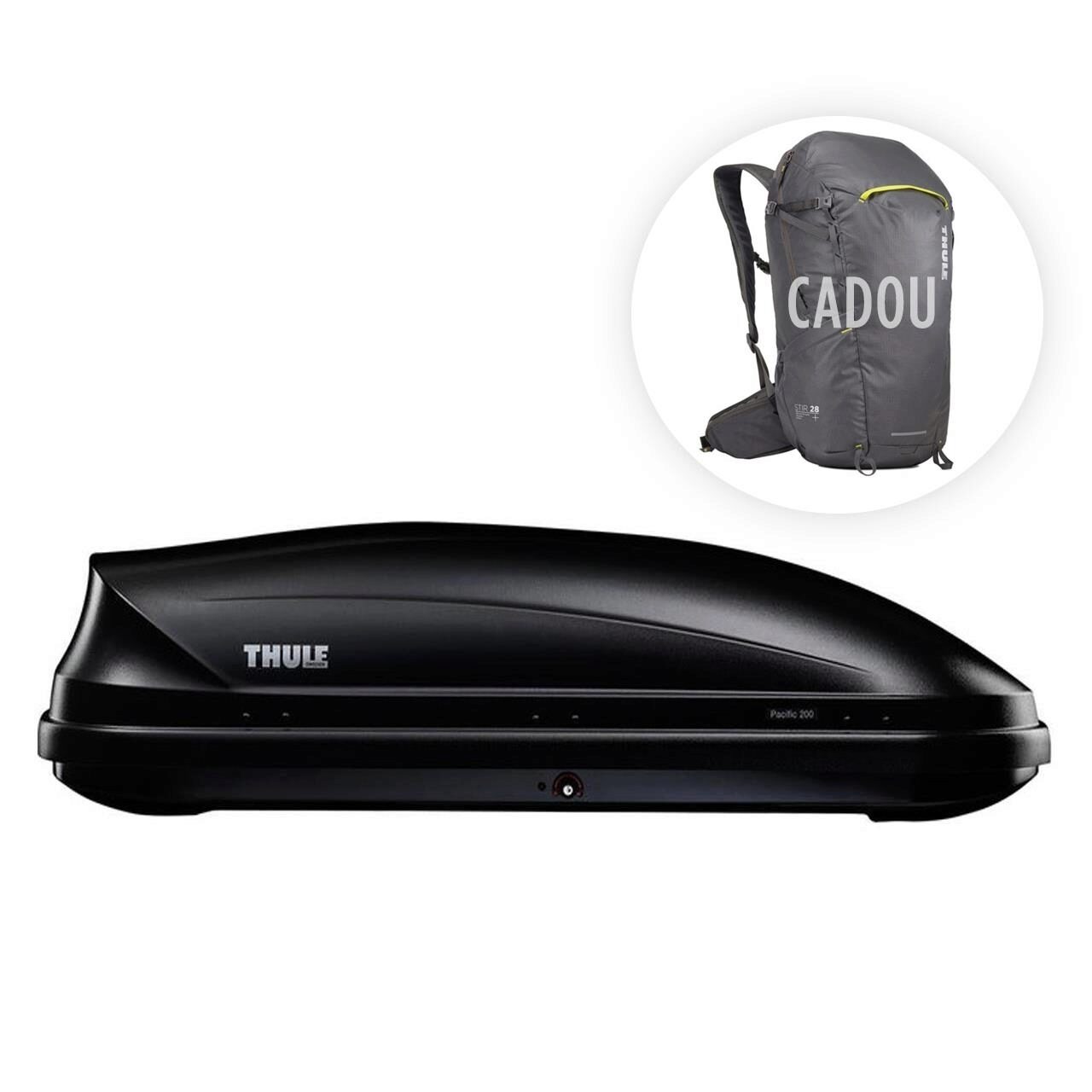 Cutie portbagaj Thule Pacific 200 Negru Antracit Dual Side ...